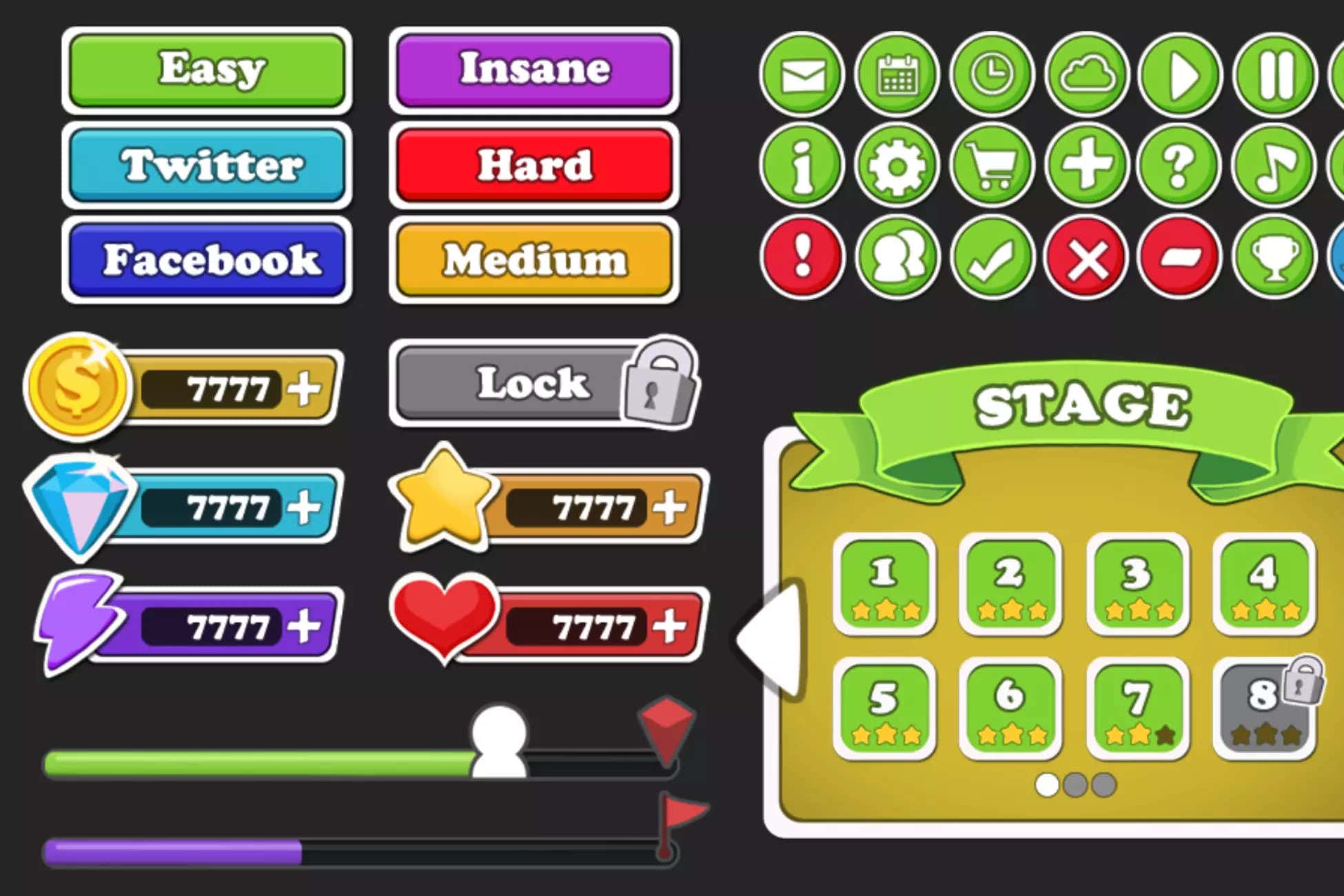 2D Casual UI HD
