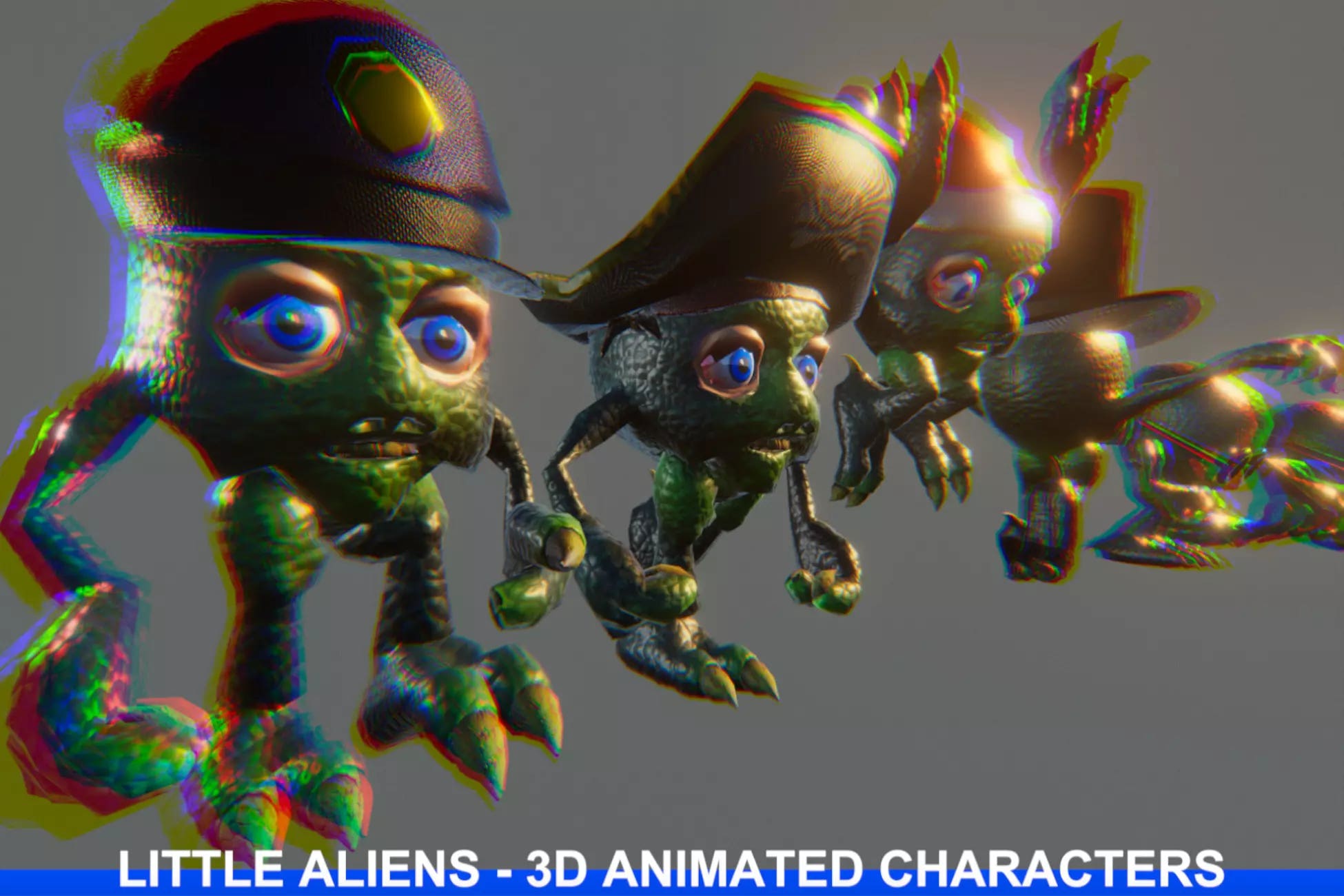 LITTLE ALIENS - 3D ANIMATED CHARACTERS