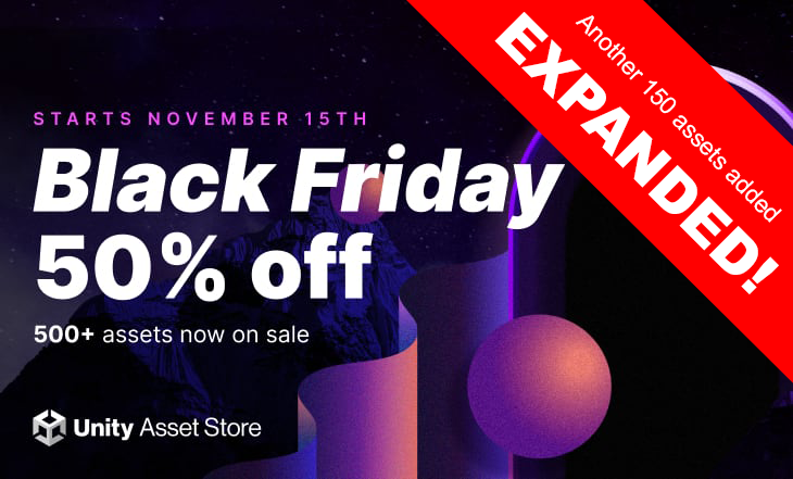 New Assets Added to Black Friday Sale!